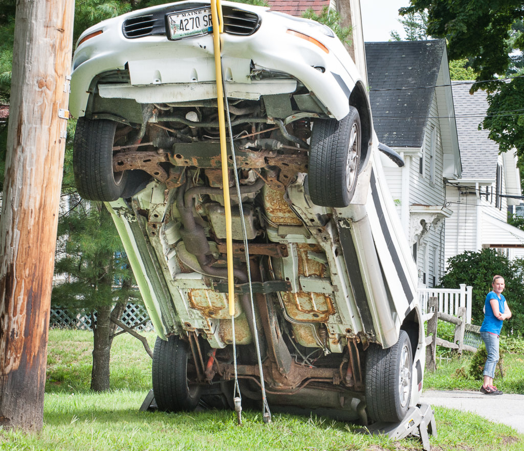High-wire accident in Lewiston