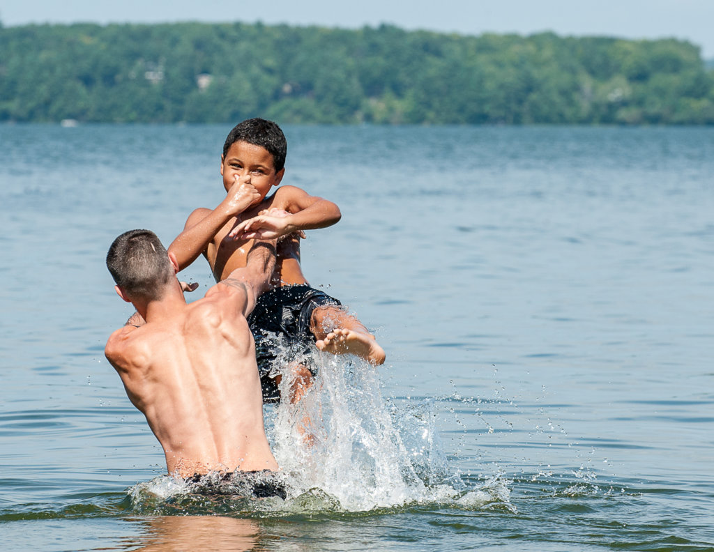 Heat relief at Sabattus Pond