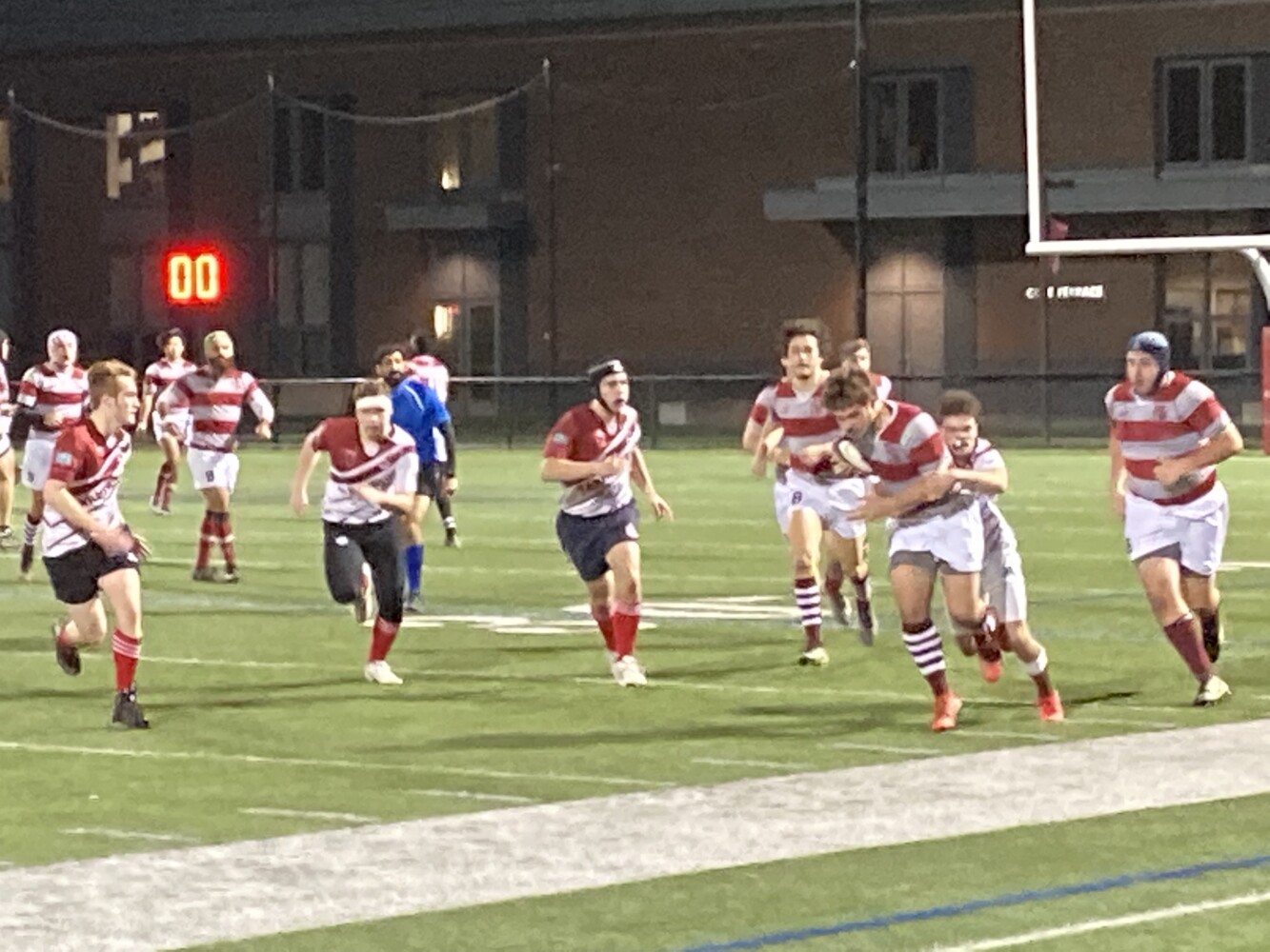 Photos: Bates College defeats UMF in rugby action