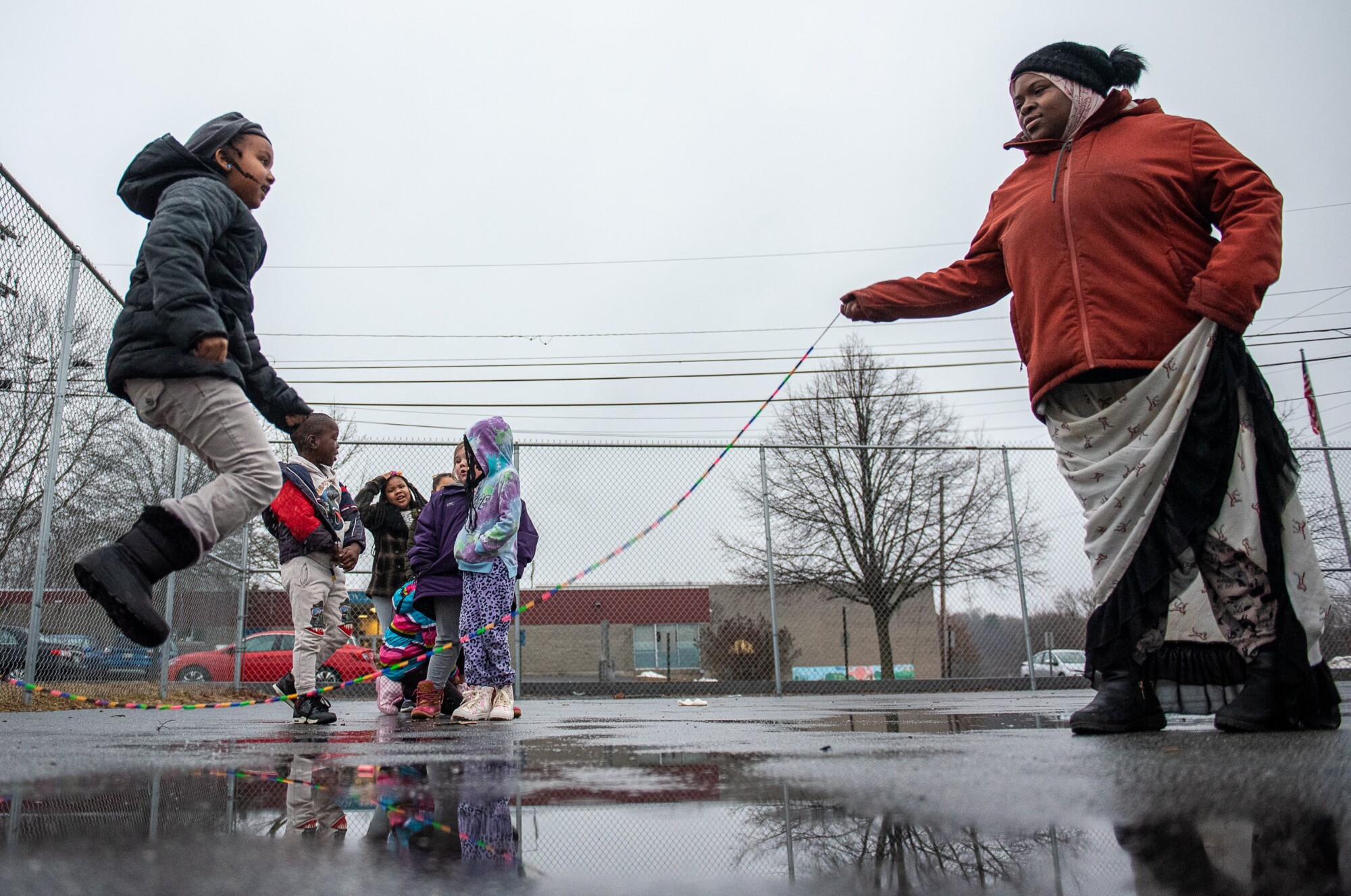 Photos: Puddle jumping in Lewiston