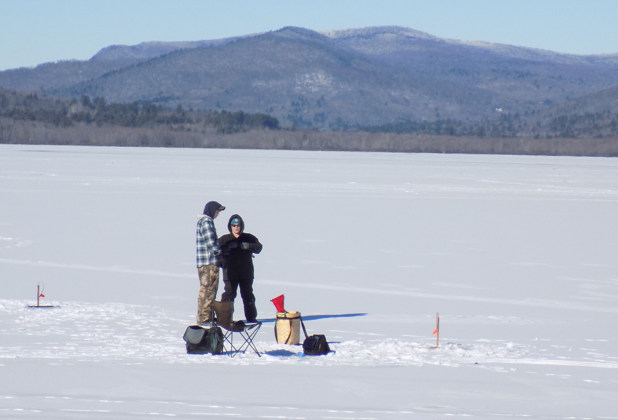 Ice fishermen welcome cooler temperatures