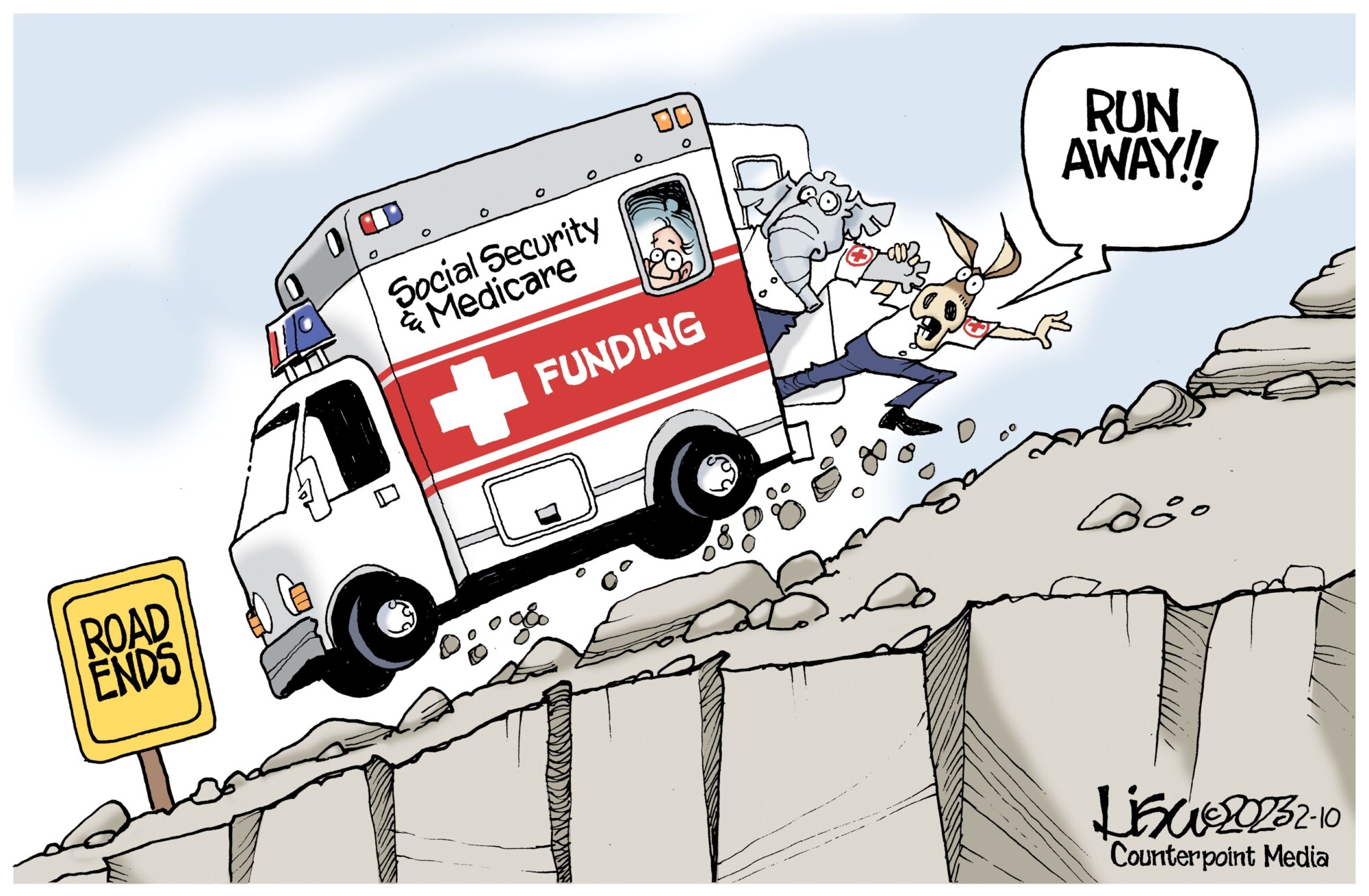 Editorial cartoon for Friday, Feb. 17