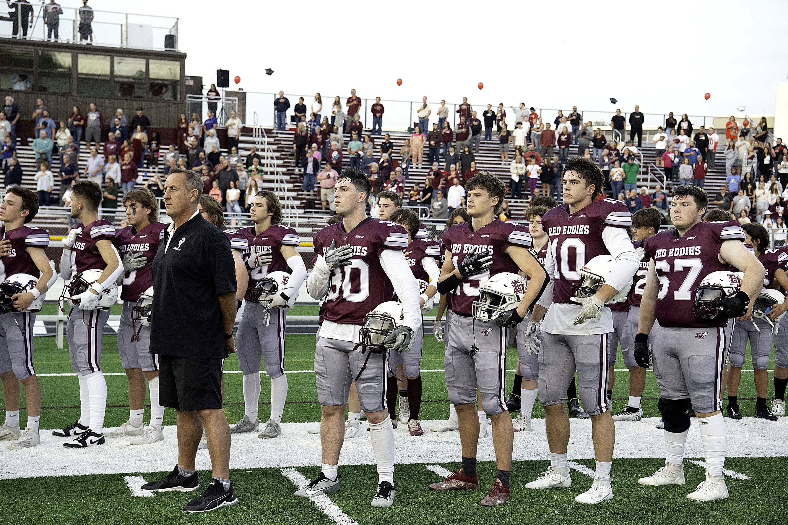 Photos: Football season at Edward Little kicks off on brand new field