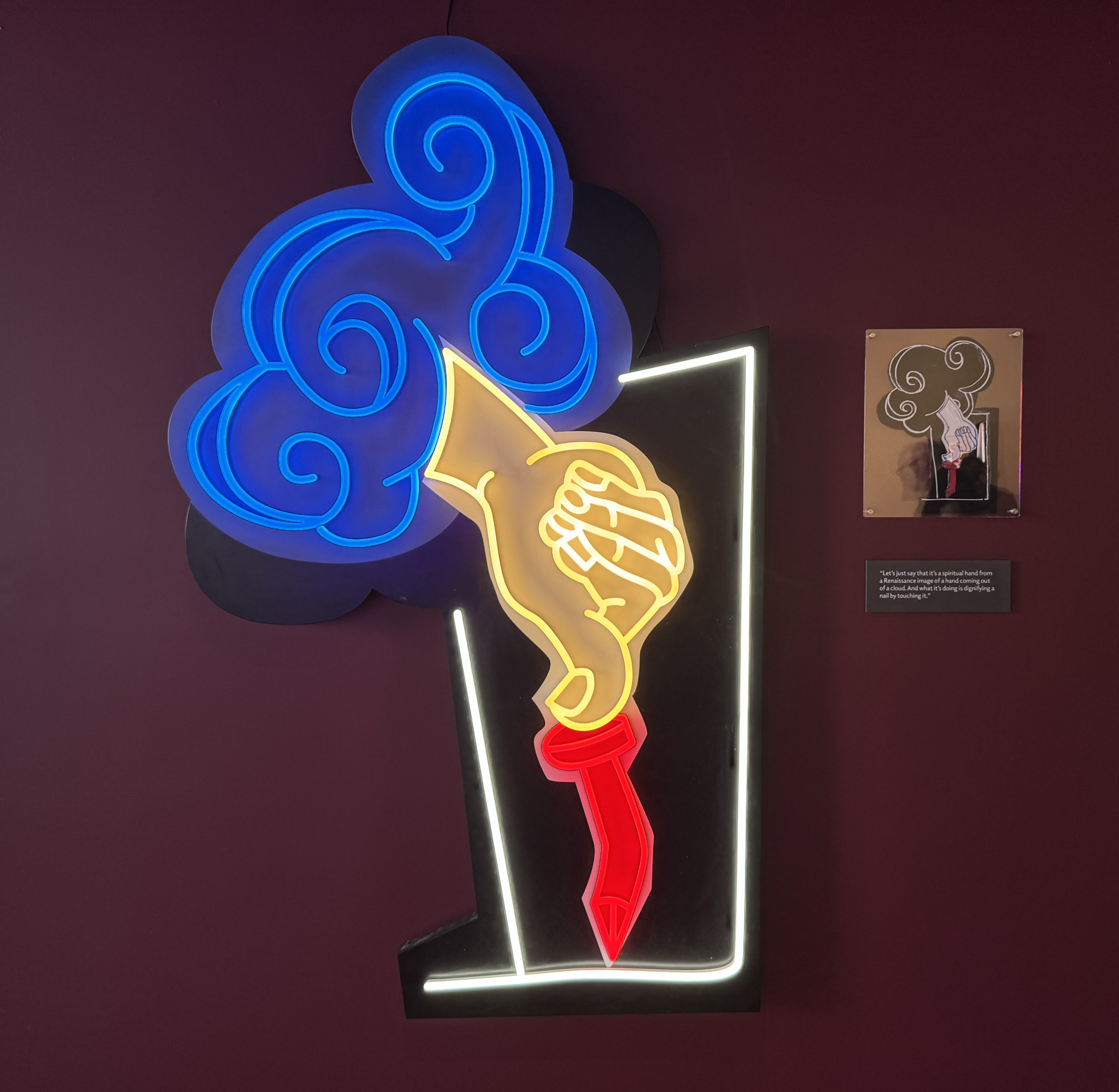 Charlie Hewitt’s art, and doodles, are going on display in Lewiston